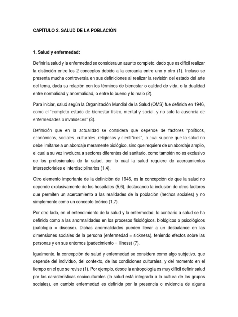 Salud y Promoción en la Población | PDF | Medicina | Ciencias de la Salud