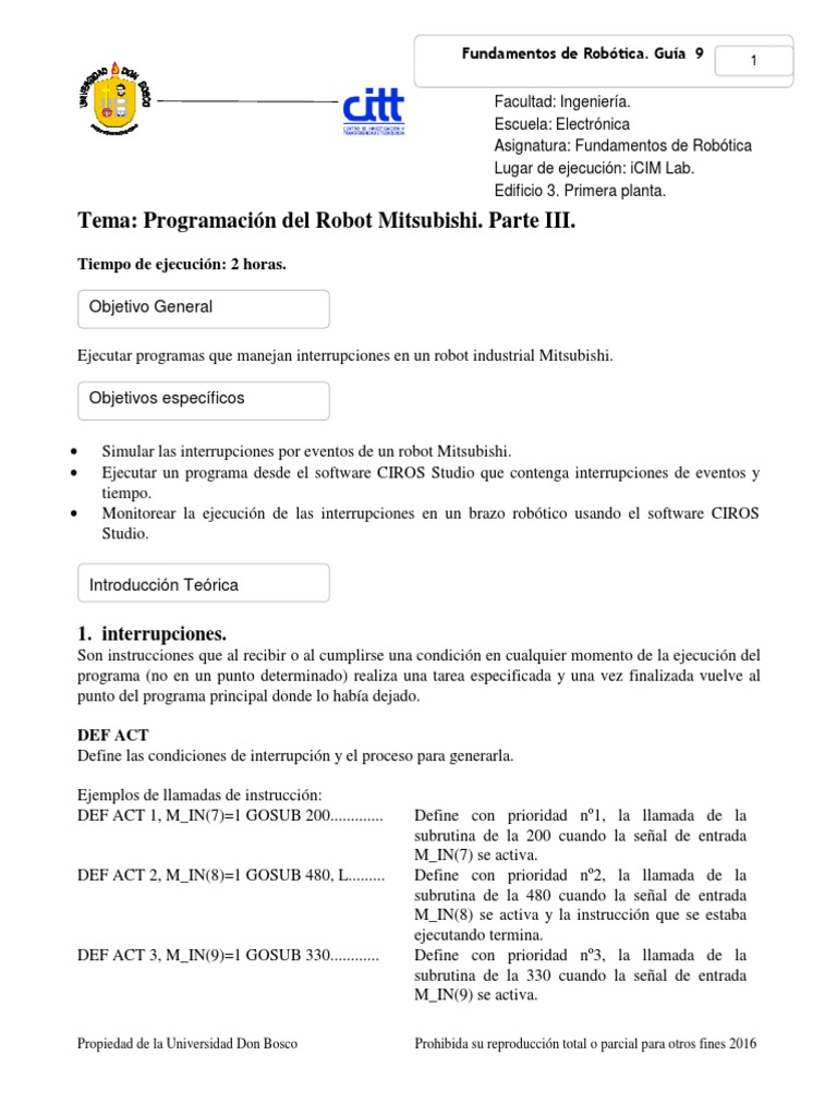 Comandos Robot Mitsubishi MELFA | PDF | Software | Ingenieria Eléctrica