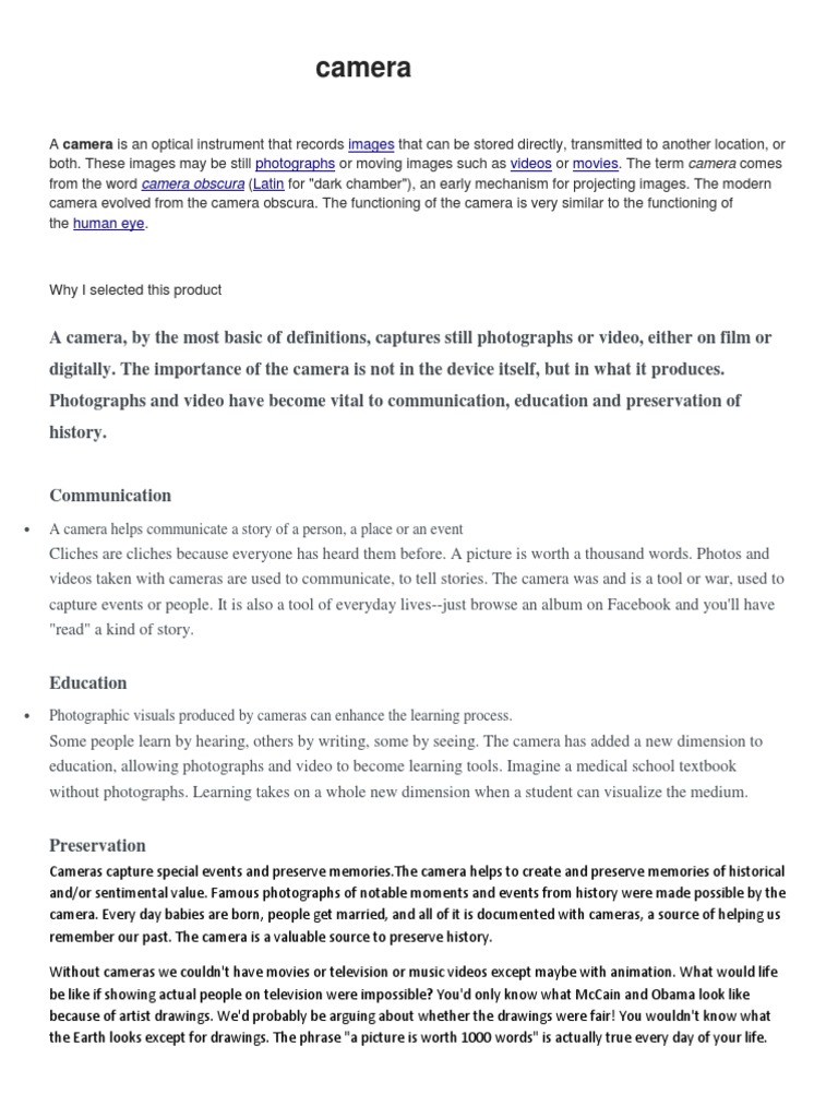 Camera Obscura | PDF | Nikon | Warehouse