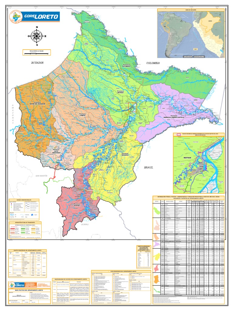 Mapa Politico de Iquitos | PDF
