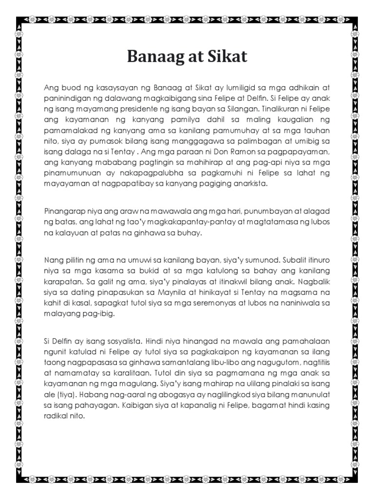 Banaag at Sikat | PDF