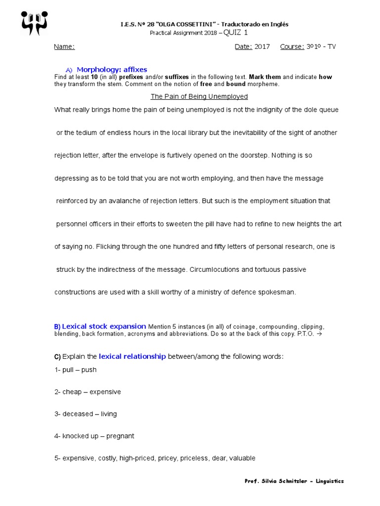 Morphology: Affixes | PDF | Morphology (Linguistics) | Language Families