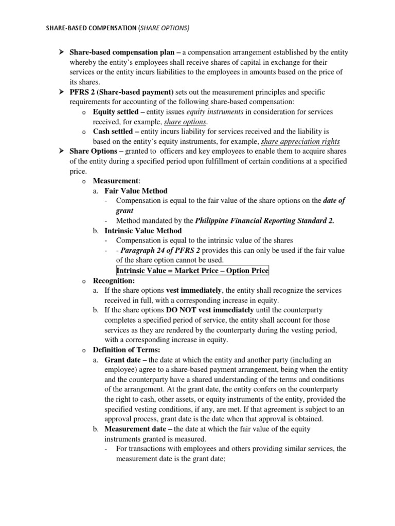 Share-Based Compensation Overview | PDF | Vesting | Option (Finance)