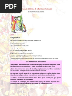 Secuencia Didáctica 1 El Monstruo de Colores Va Al Cole | PDF