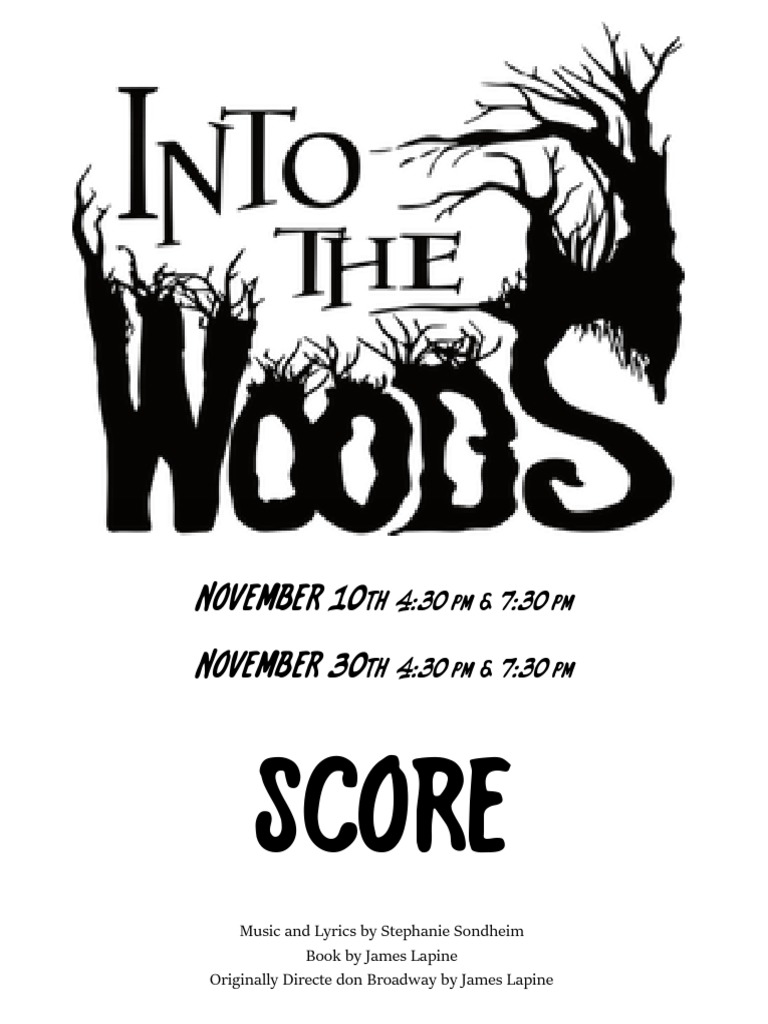 Into The Woods Score | PDF | American Plays | Performing Arts
