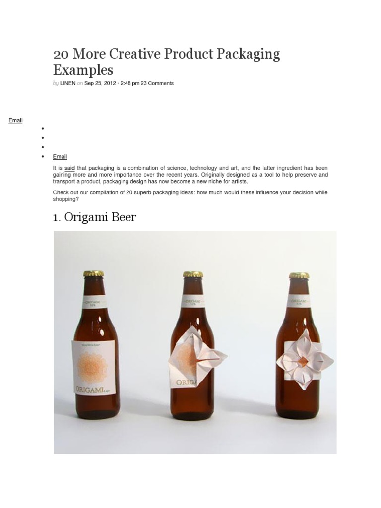 20 More Creative Product Packaging Examples | Advertising | Brand