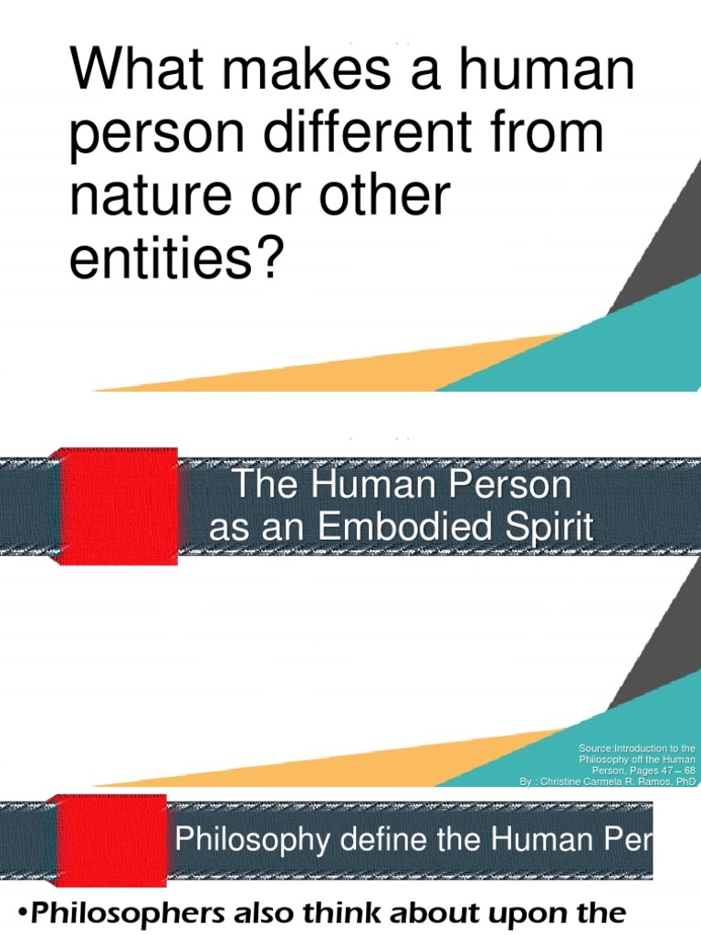 The Human Person As An Embodied Spirit | PDF | Brahman | Nirvana