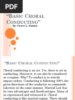 Hand Signals For Choral Conducting | PDF | Song Structure | Choir