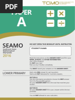 Seamo Past Paper A 2019 | PDF