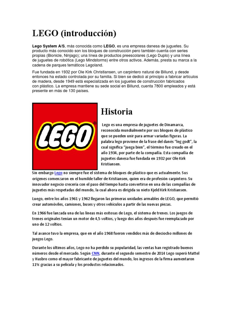 LEGO | PDF
