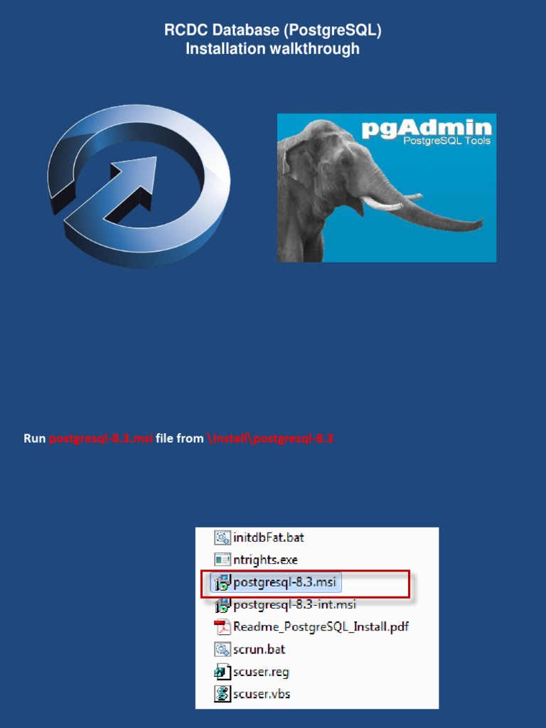 Readme PostgreSQL Install PDF | PDF