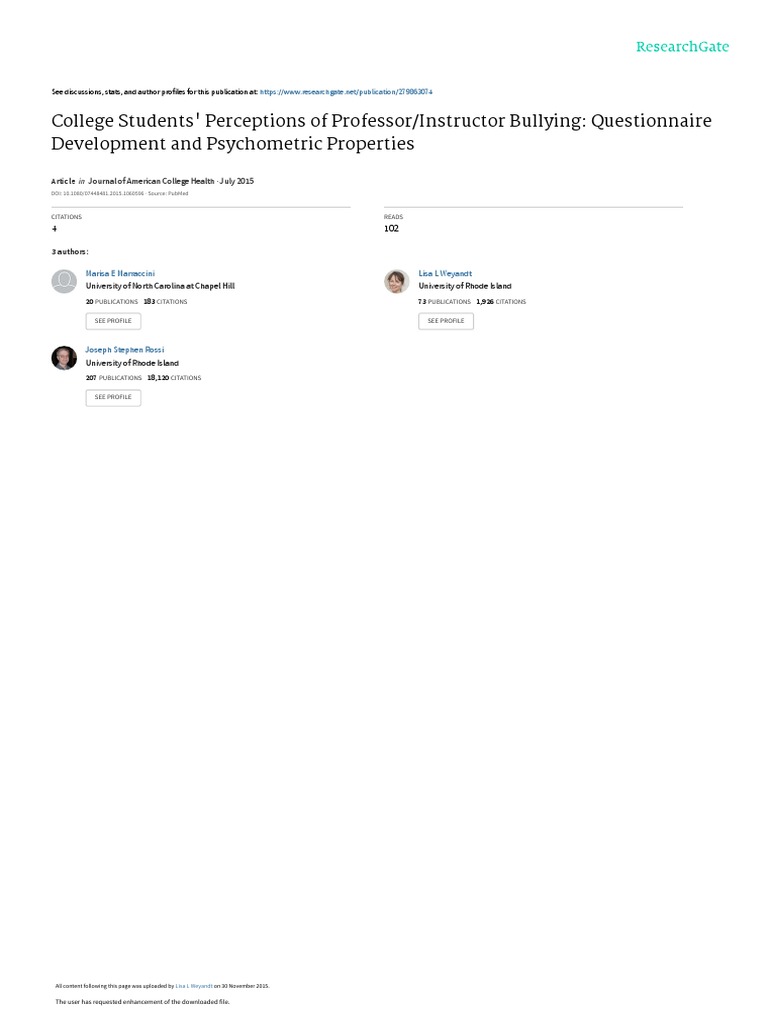 Translation and Validation of Tennessee Self Concept Scale | PDF ...