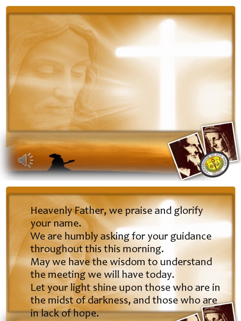 Homeroom Meeting Opening Prayer | PDF
