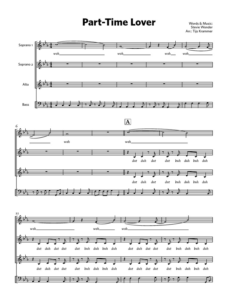 Part Time Lover - Stevie Wonder | PDF