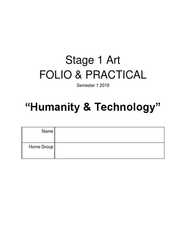 Stage 1 Visual Art Task Sheet | PDF | Design | Creativity