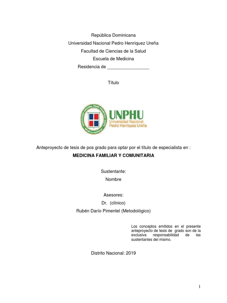 Modelo Unphu | PDF | Soporte | Medicina