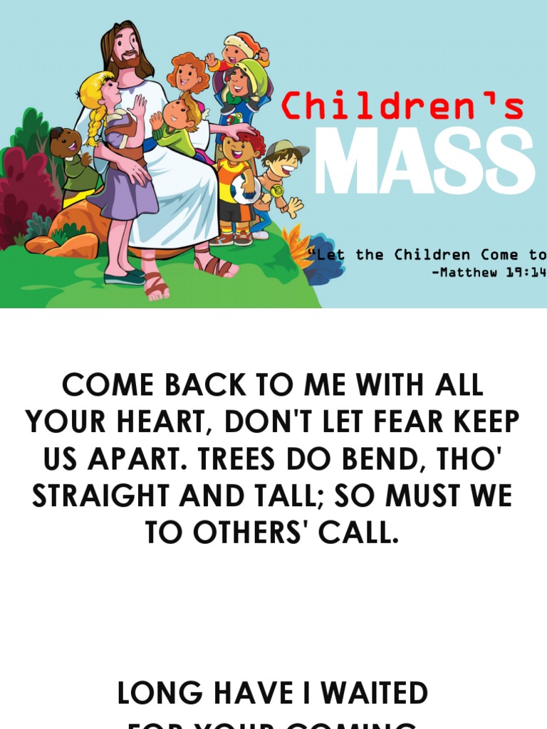 April Childrens Mass | PDF | Lord's Prayer | Christian Worship And Liturgy