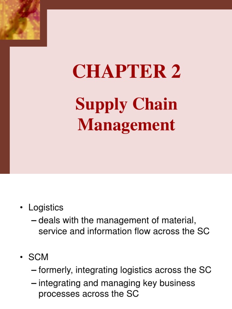 Supply Chain Management | PDF | Supply Chain | Logistics