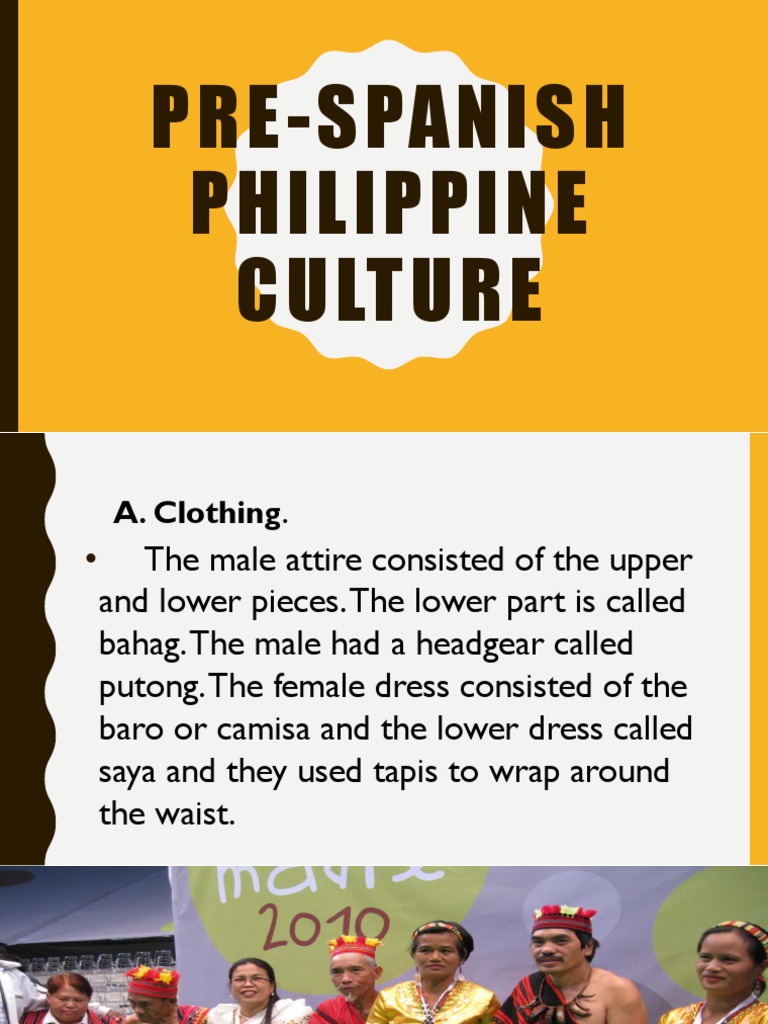 Pre-Spanish Philippine Culture | PDF | Philippines