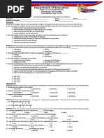 Unang Markahan Pagsusulit Sa Filipino 6 at Tos | PDF