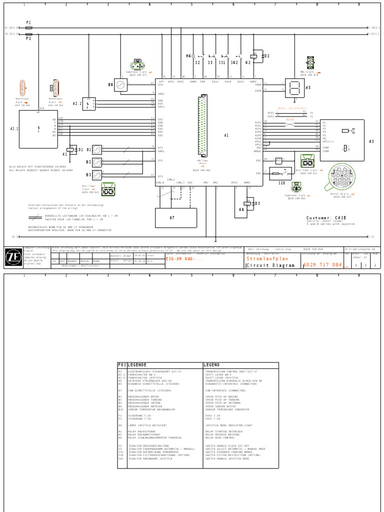 ZF 4WG200 Wiring Diagram | PDF | Automatic Transmission | Transmission ...