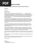 Show Cause Letter Template | PDF