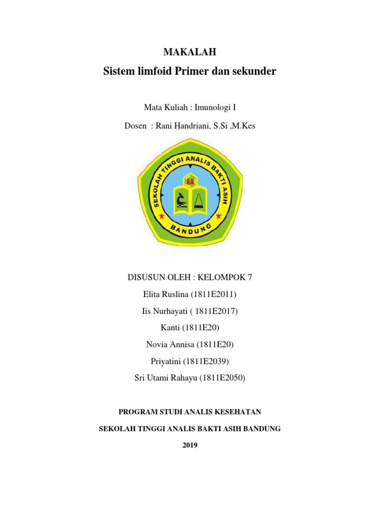 Fungsi Organ Limfoid Primer dan Sekunder | PDF