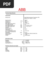 DATA SHEET of Transformers - 100-300-500-1000 kVA | PDF | Transformer ...