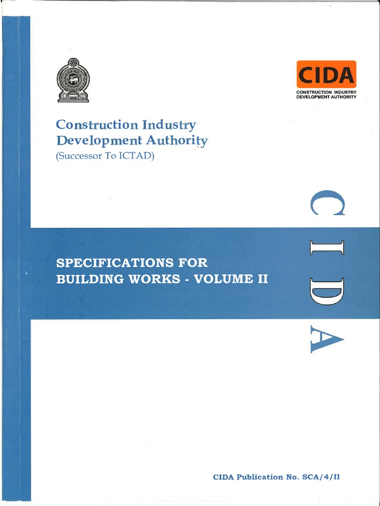 2 Specifications For Building Works-Sanitary Installation | PDF