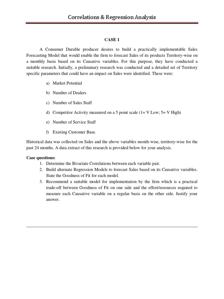 Correlations Regression | PDF | Regression Analysis | Correlation And Dependence