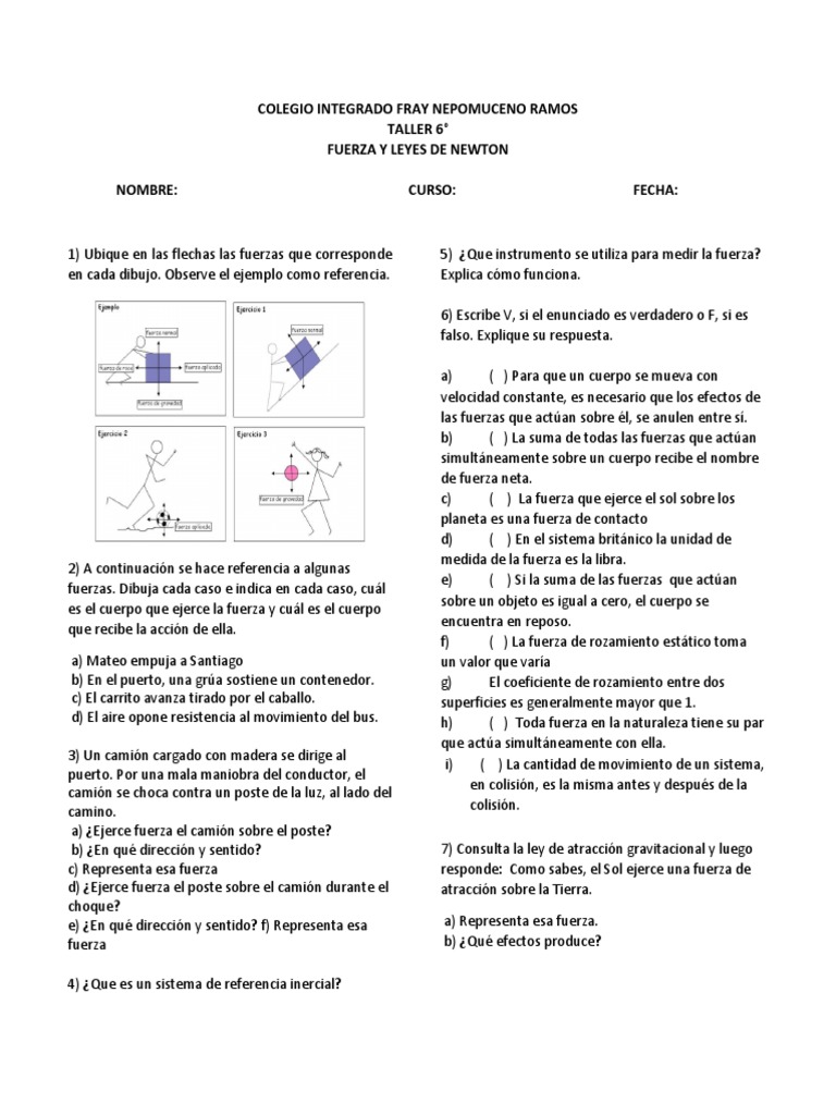 Fuerzas y Leyes de Newton | PDF | Fuerza | Masa