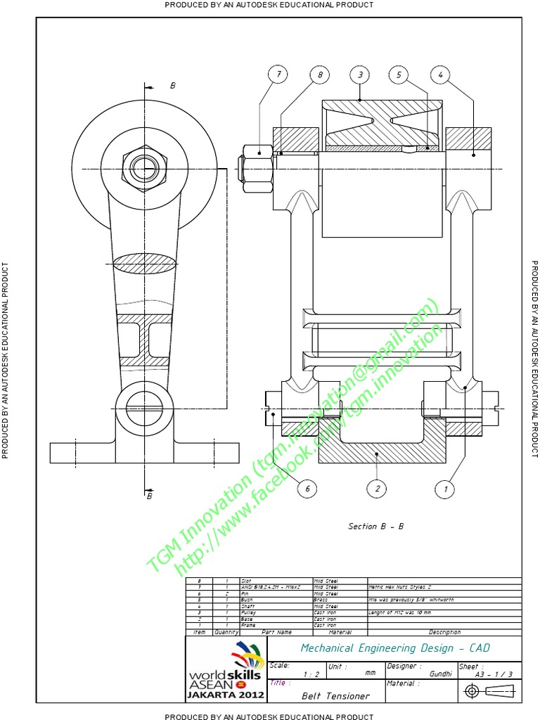 Task 5 - Belt Tensioner | PDF | Manufactured Goods | Transition Metals
