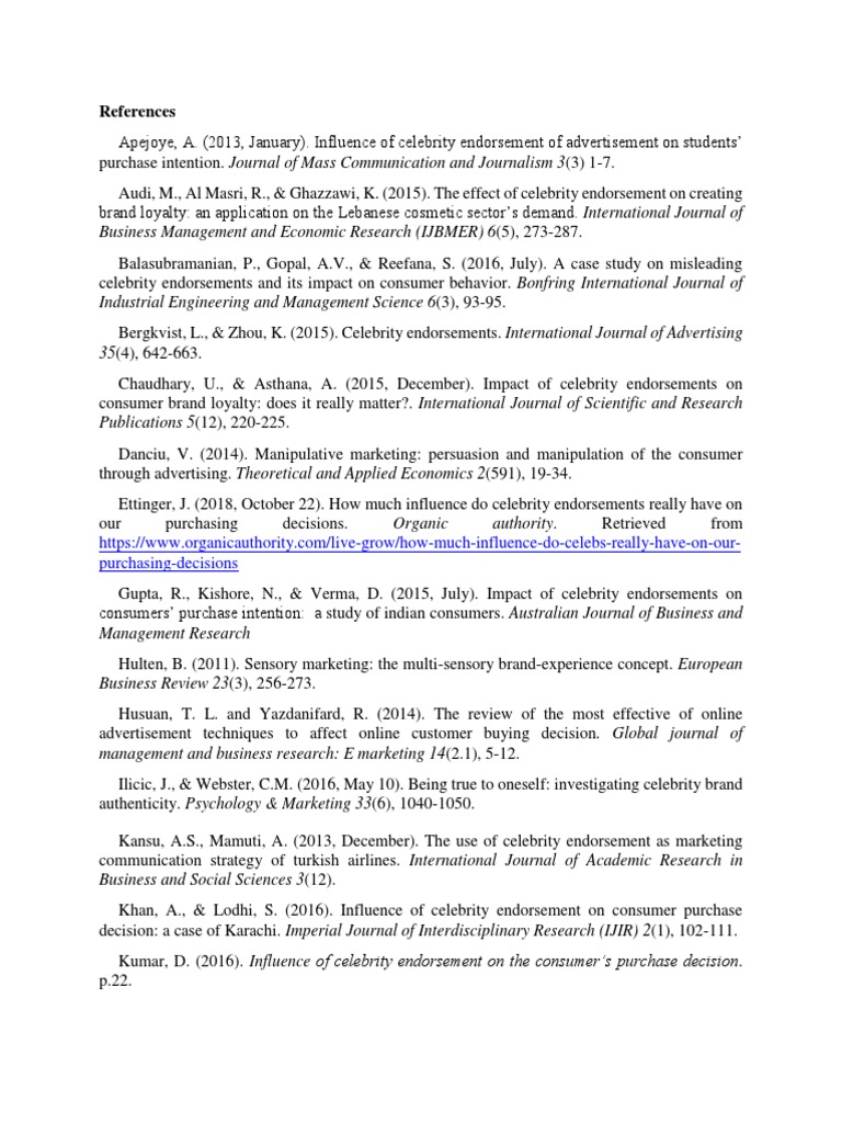 References: Purchasing-Decisions | PDF | Brand | Advertising