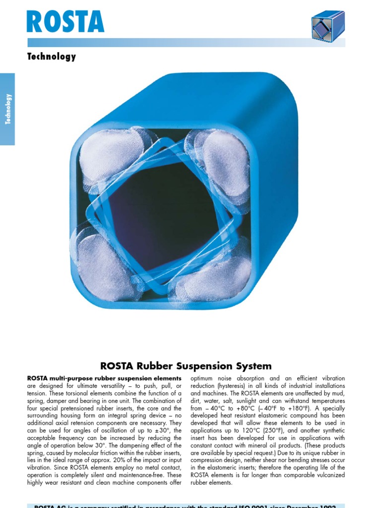 Rosta - Technology | PDF | Suspension (Vehicle) | Bearing (Mechanical)