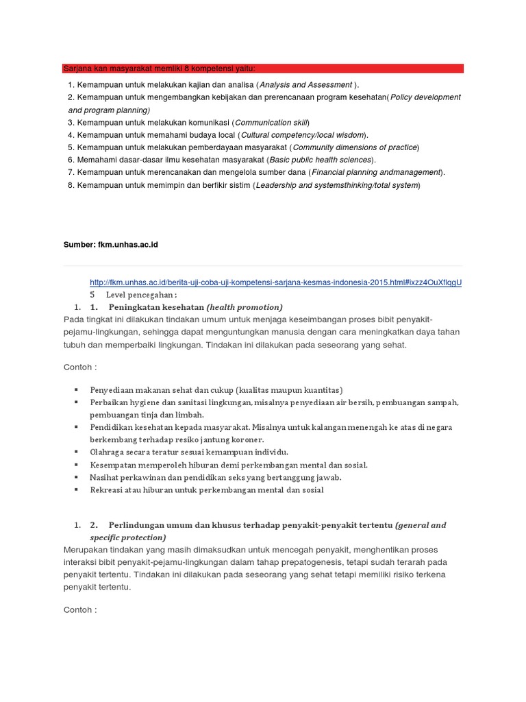 5 Level Prevention | PDF