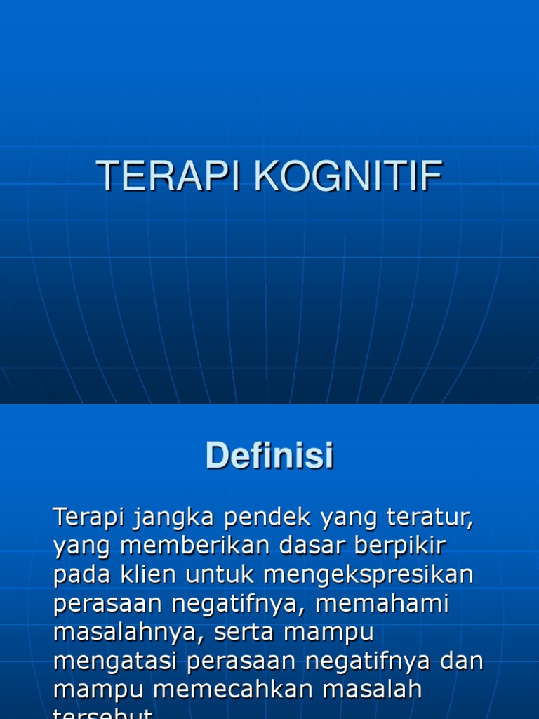 Terapi Kognitif | PDF