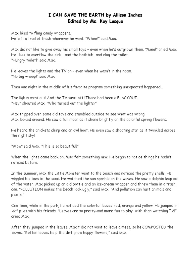 CAT B I Can Save The Earth PDF | PDF | Waste | Nature