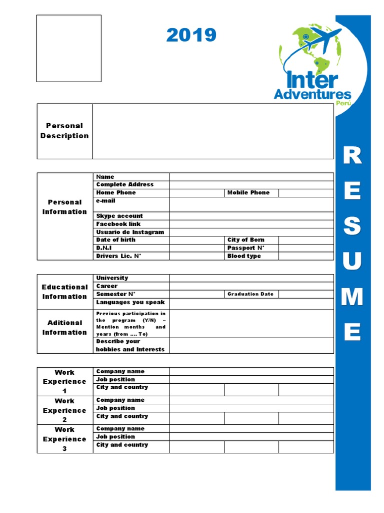 Resume 2019 | PDF