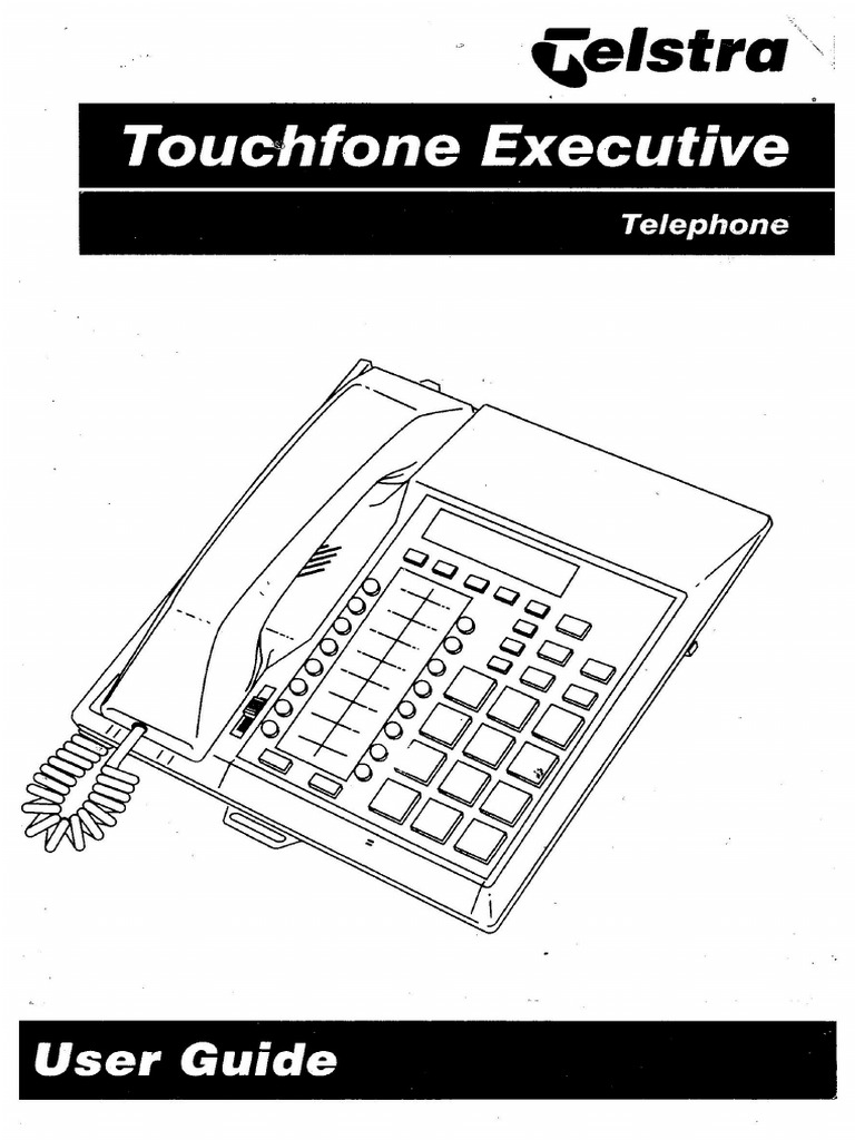 Telstra Touchfone Executive User Guide User Guide | PDF