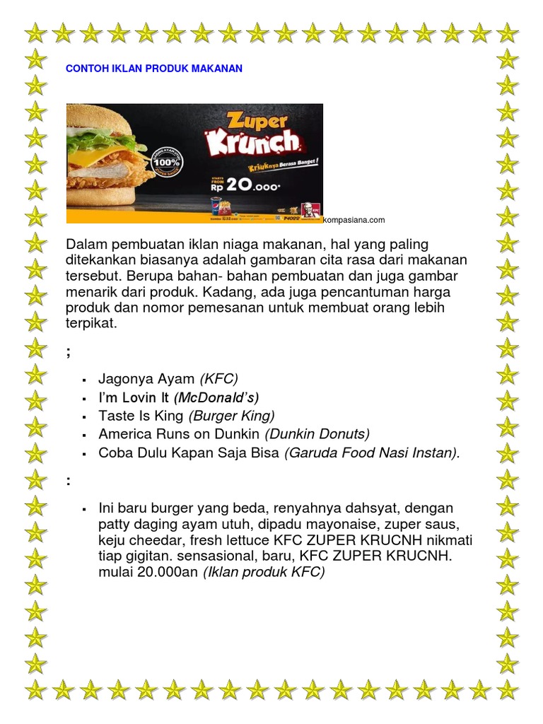 Contoh Iklan Produk
