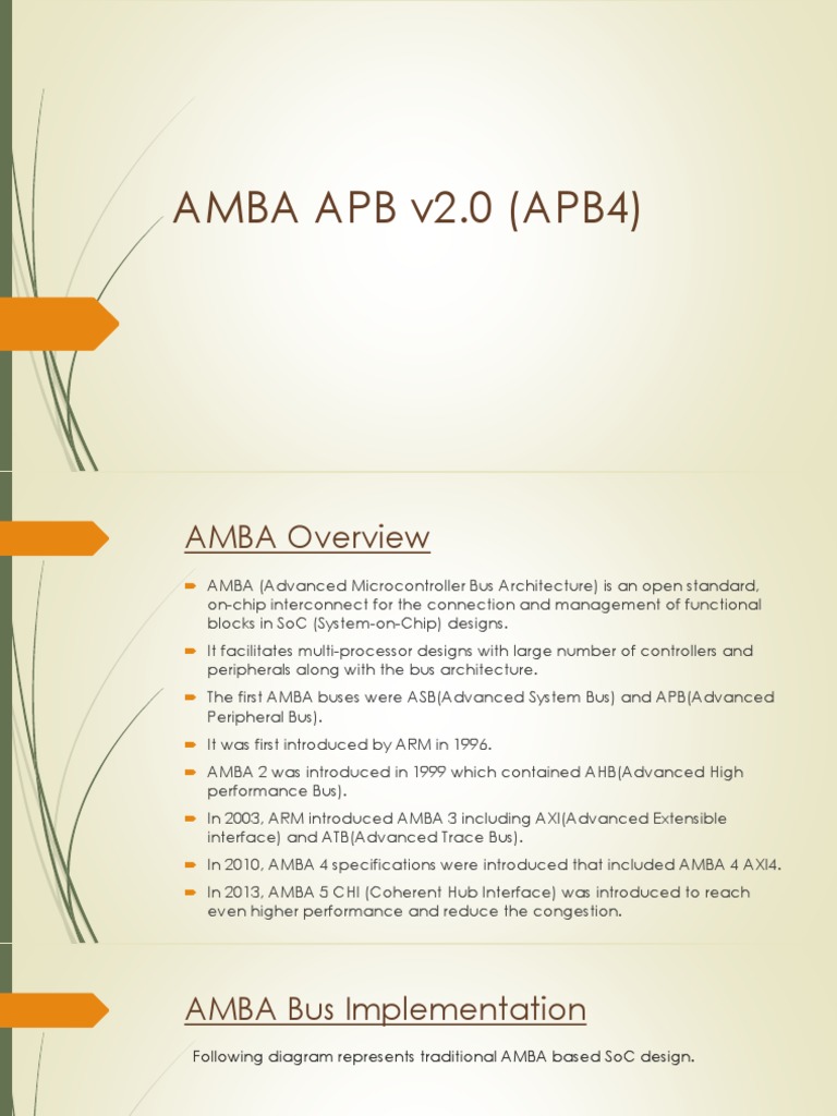 AMBA APB v2 | PDF | Physical Layer Protocols | Computer Engineering