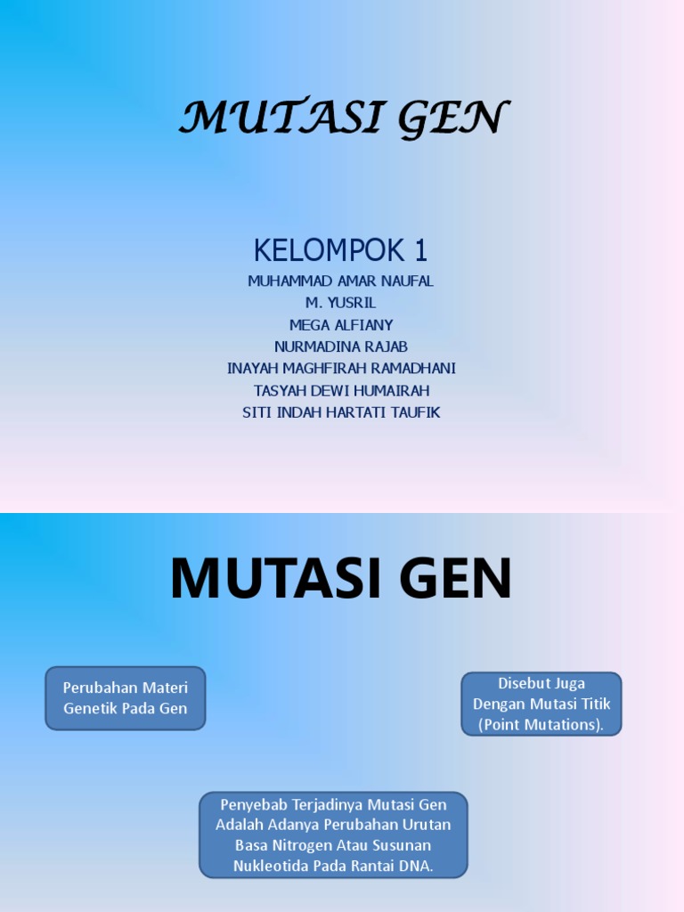 Mutasi Gen | PDF