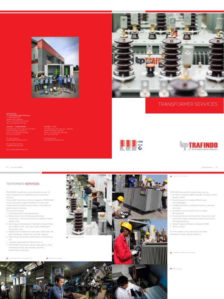 Transformer Services: PT Trafoindo Prima Perkasa | PDF | Transformer ...