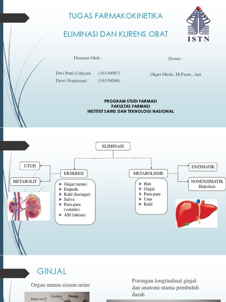 Klirens Dan Eliminasi Obat | PDF