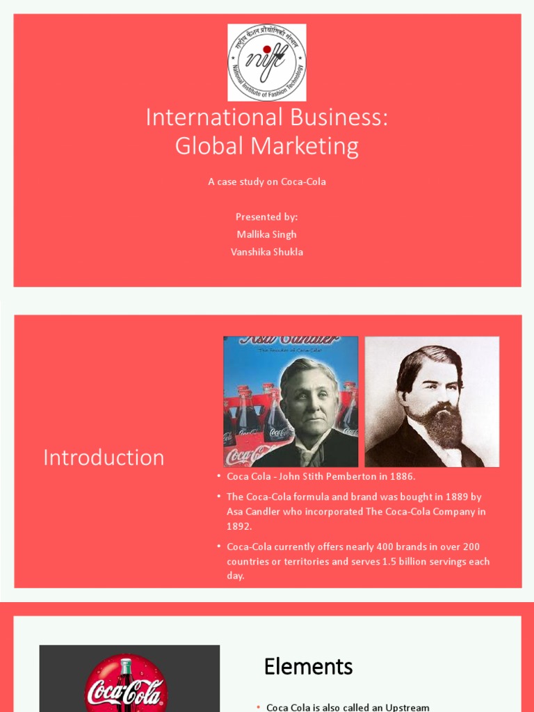 International Business: Global Marketing: A Case Study On Coca-Cola ...