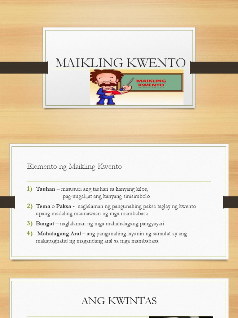 Maikling Kwento - PPTX Ritchelle | PDF