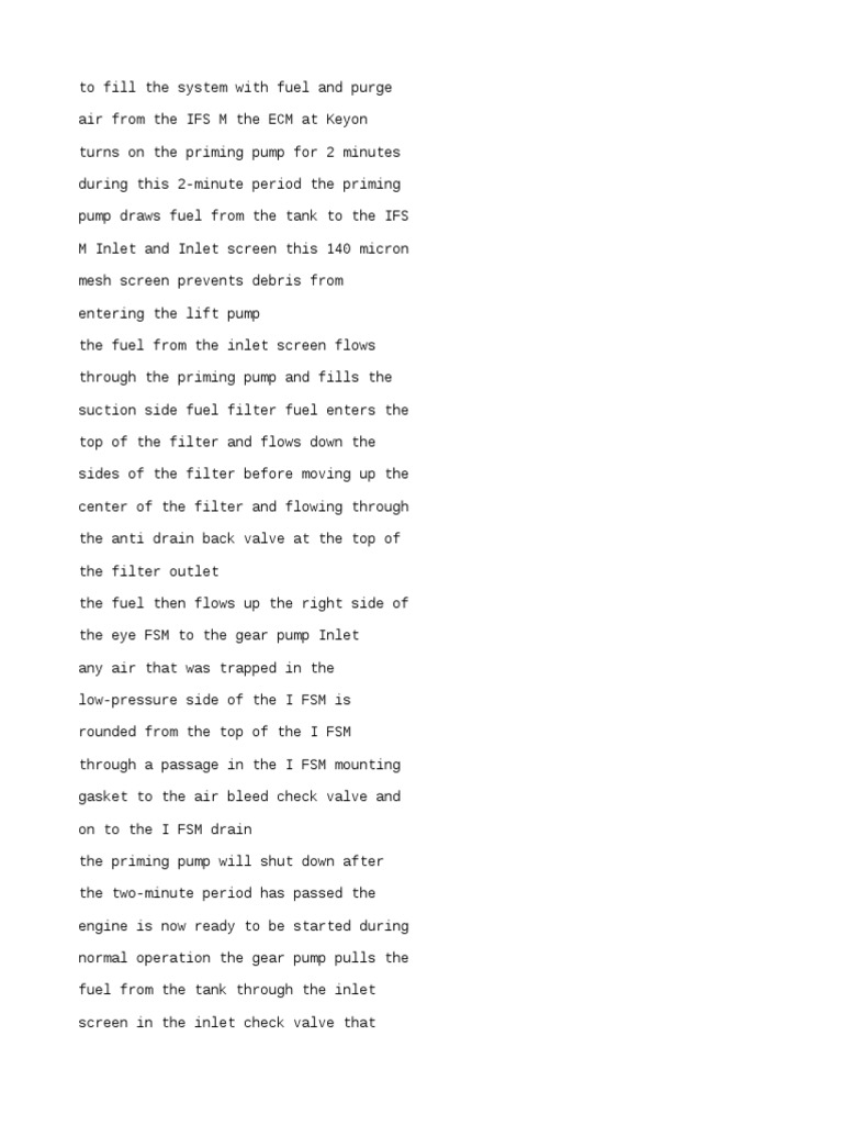 Cummins ISX CM570 Fuel - English (Auto-Generated) | PDF