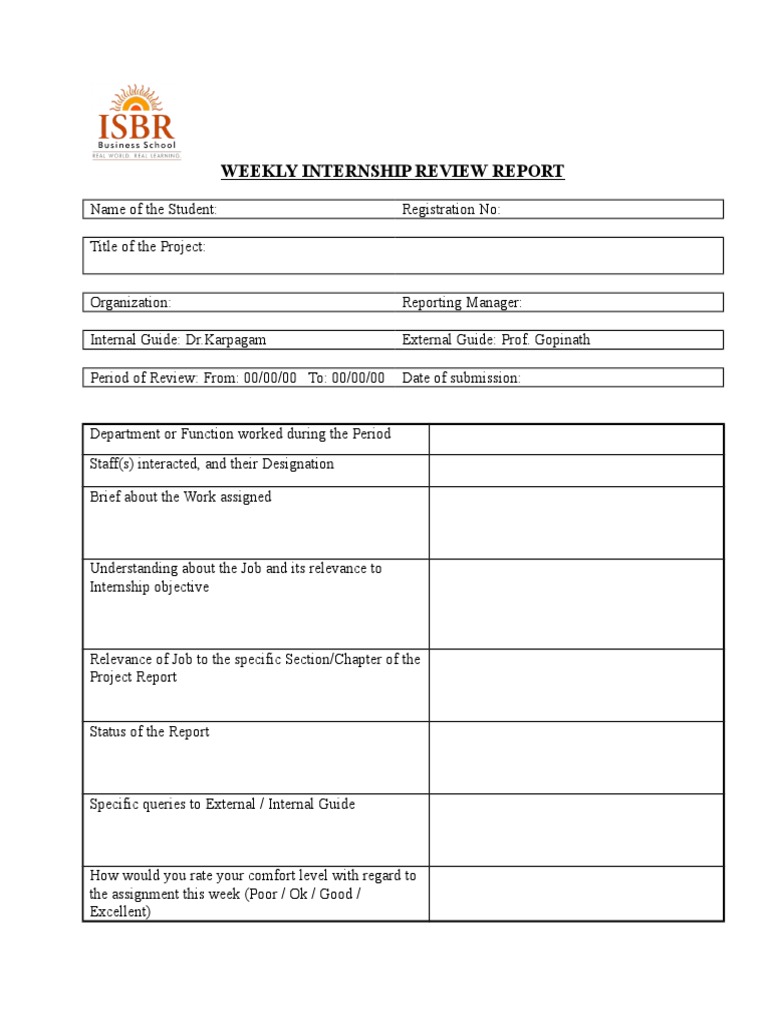 Internship Review | PDF