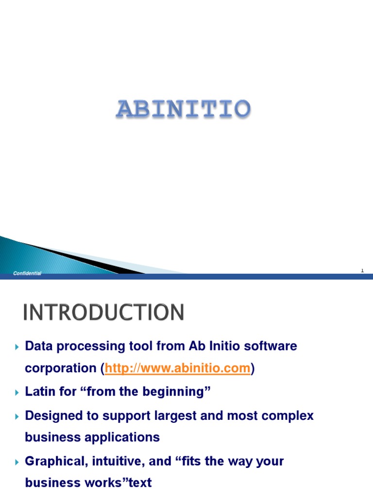 Ab Initio Training Slides And Documents Pdf Computer Data Storage Parameter Computer