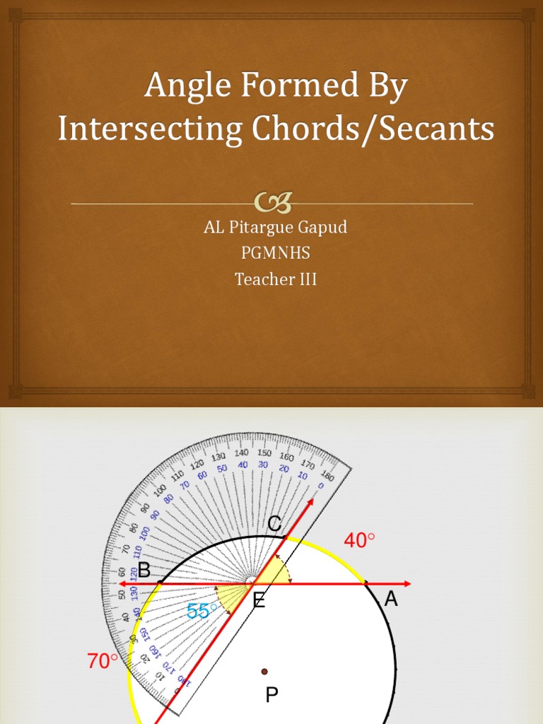 4 3 Angle Formed by Two Chords Answers 2019 With Exercises and Homework ...